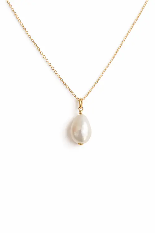 SHEENA MARSHALL JEWELRY Baroque Pearl Pendant Necklace - 14k Gold Fill - 18-20"